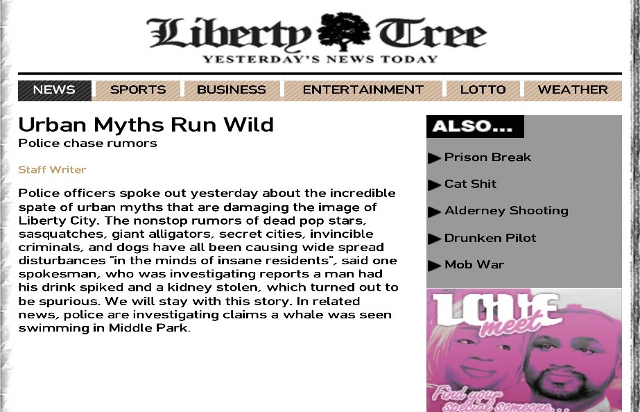 Liberty Tree Myth Article | GTA Myths Wiki | Fandom
