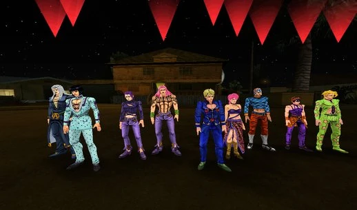 JoJo's Bizarre Adventure: Golden Wind Skin Pack | GTA SA Mods Wiki | Fandom