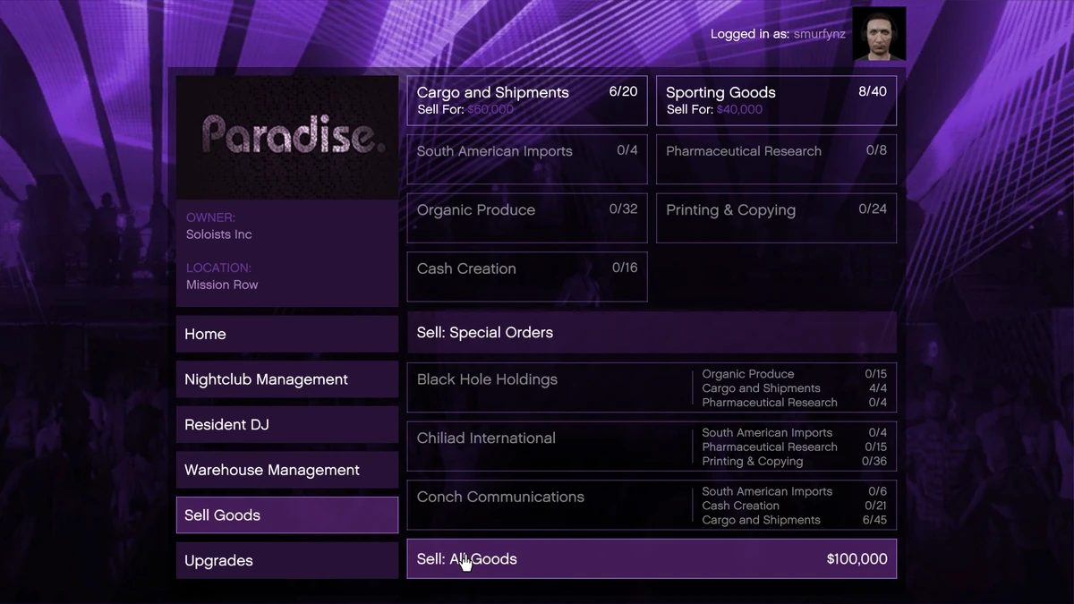 Nightclubs/Sell Goods | GTA Wiki | Fandom