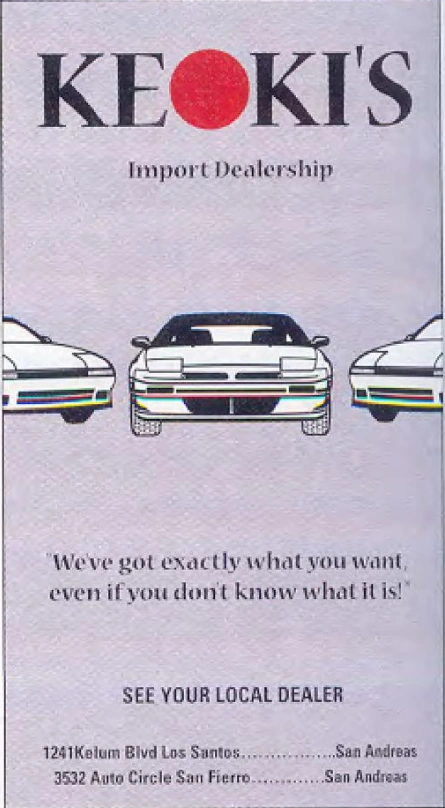 Keoki's Import Dealership | GTA Wiki | Fandom