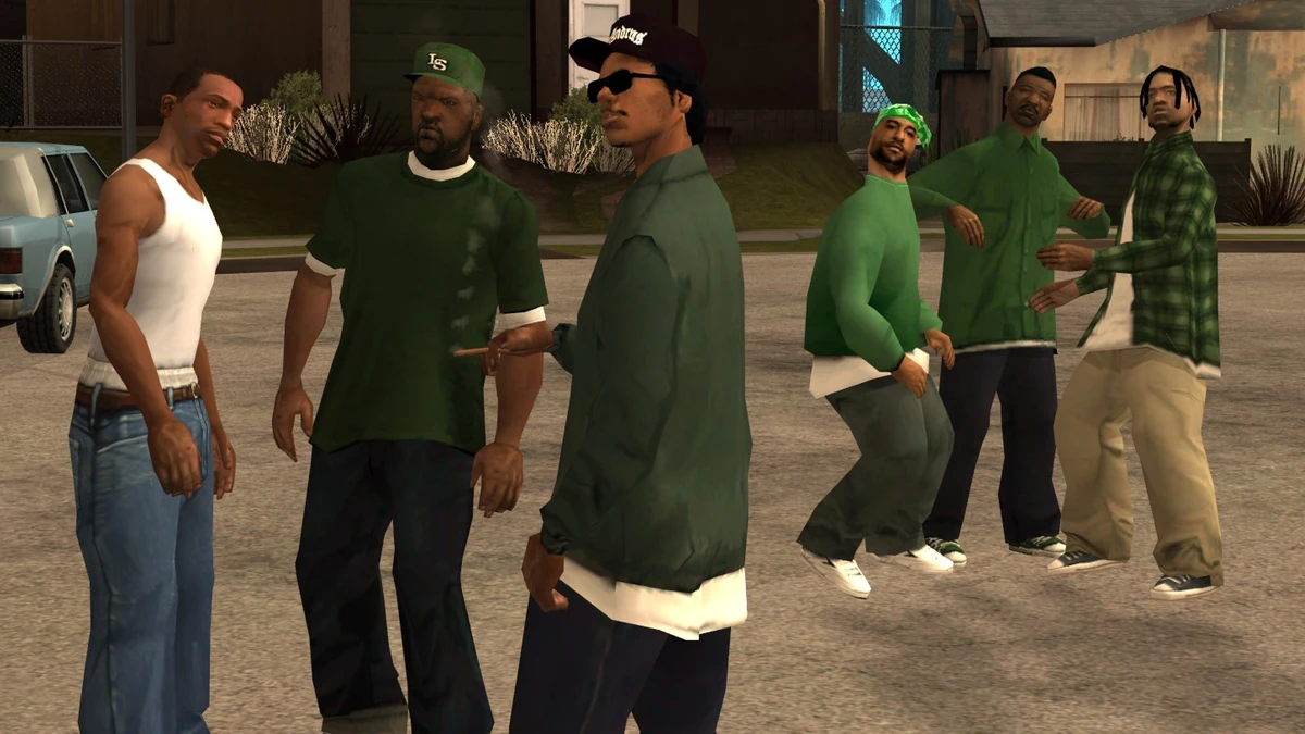 Grove Street Families Real Life GTA SA: Grove Street Families By GabFl