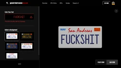 License Plate Creator | GTA Wiki | Fandom