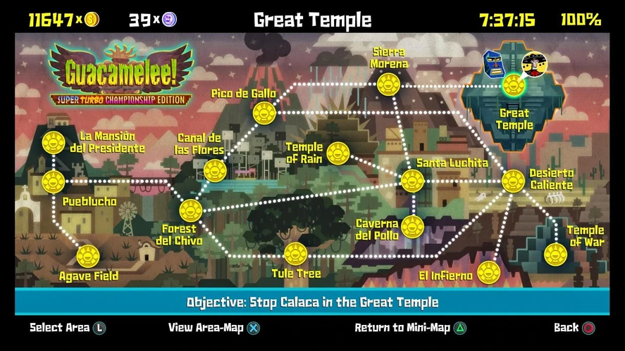 The map | Guacamelee! Wiki | Fandom