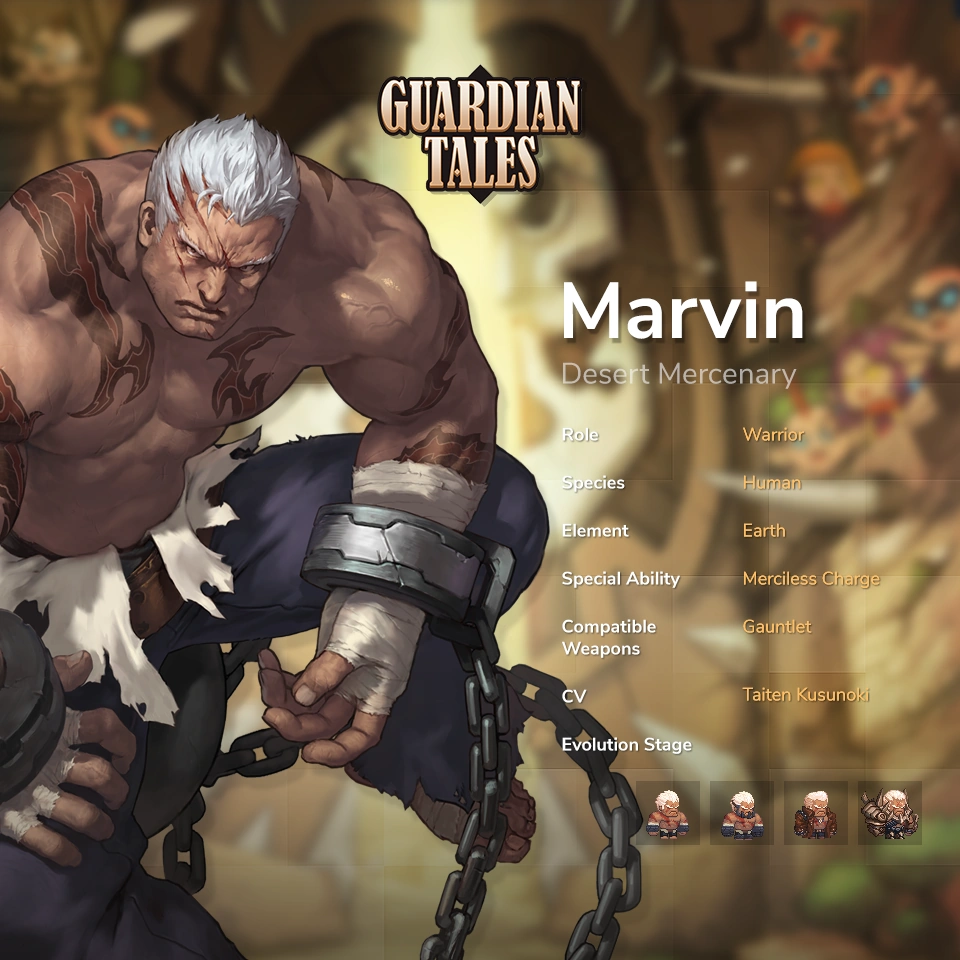 Desert Mercenary Marvin/Gallery | Guardian Tales Wiki | Fandom