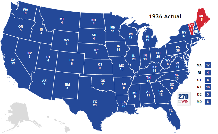 1936 Presidential Election | Guardian wiki presidential database Wiki ...
