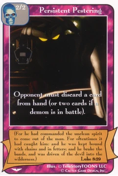 Persistent Pestering (Card) | Angel Wars Wiki | Fandom