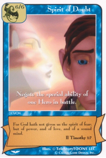 Spirit of Doubt (Card) | Angel Wars Wiki | Fandom