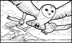 guardians of ga'hoole coloring pages
