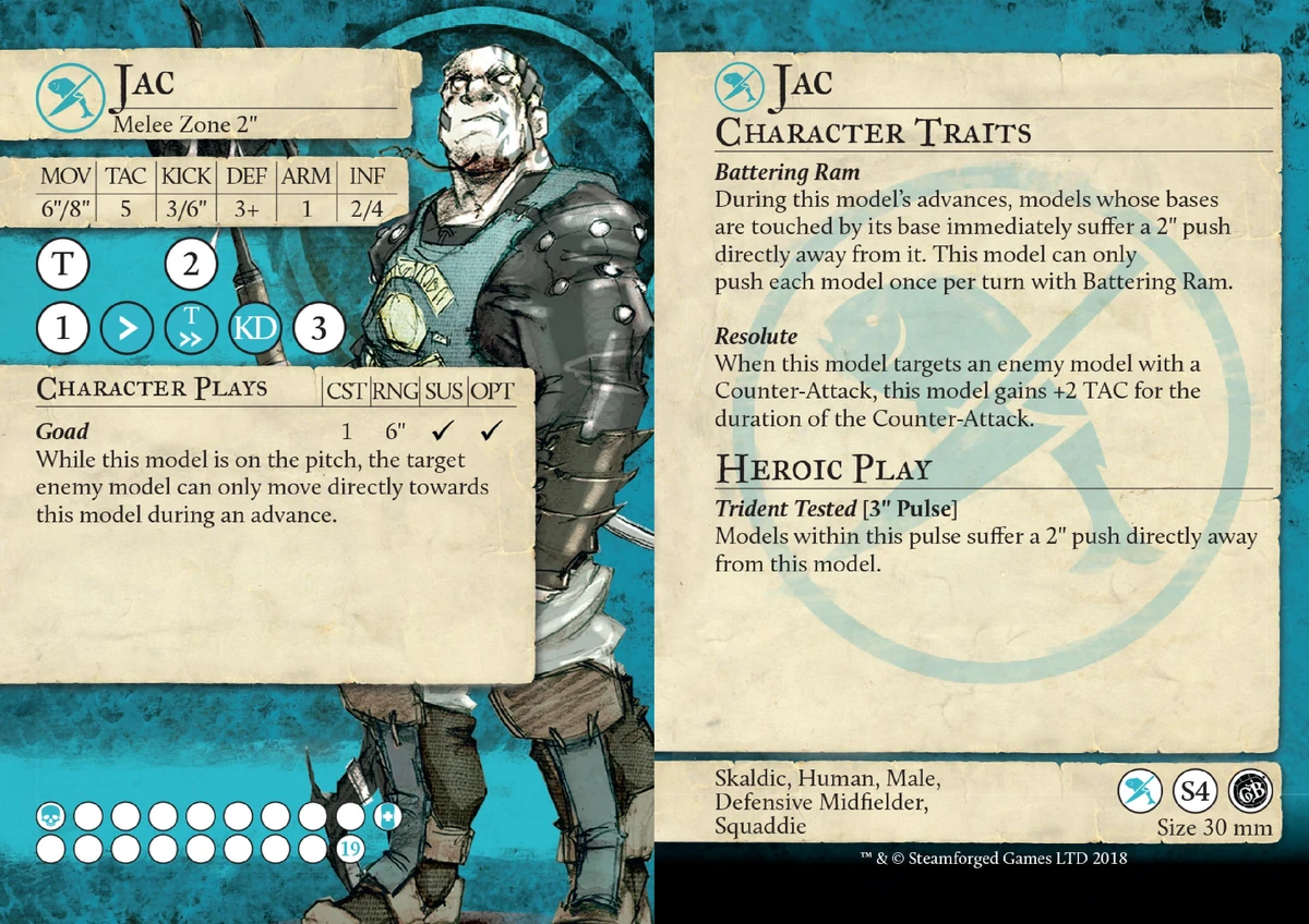 Jac | Guild Ball Wikia | Fandom