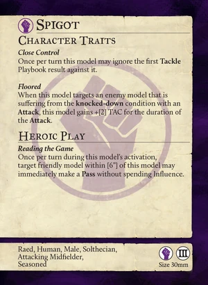 Seasoned Spigot | Guild Ball Wikia | Fandom