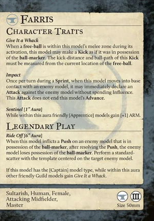 Farris | Guild Ball Wikia | Fandom