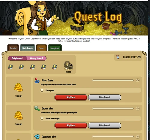 Quest Log | Neopets Wiki | Fandom