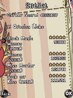 Setlist in Guitar Hero III Mobile | WikiHero | Fandom
