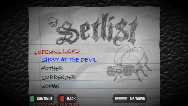 Setlists in Guitar Hero II Deluxe | WikiHero | Fandom