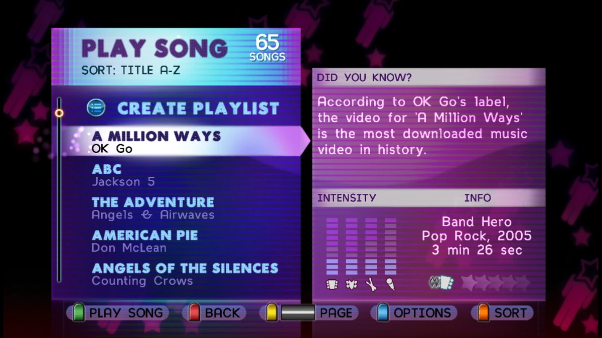 Setlist in Band Hero | WikiHero | Fandom