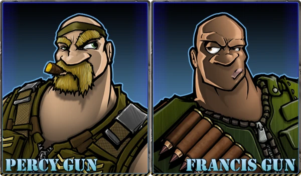 Percy Gun and Francis Gun | Gun Bros Wiki | Fandom