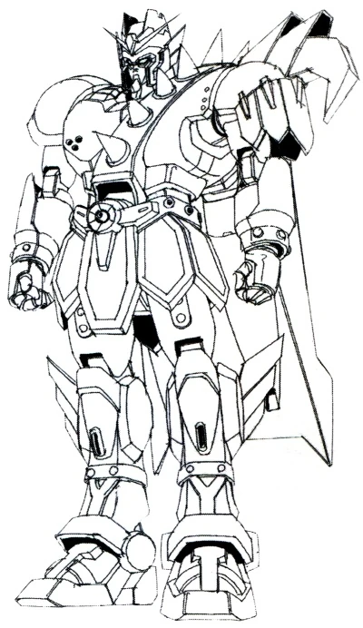 gundam wing coloring book pages