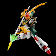 HG 1/144 GF13-011NC Dragon Gundam (P-Bandai exclusive; 2024): Using Feilong Flag in spearhead form