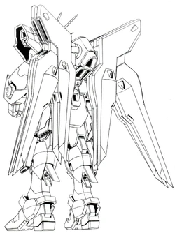 freedom gundam coloring pages