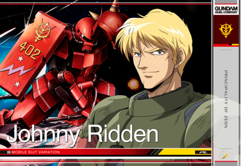 Johnny Ridden (Starter) | Gundam Duel Company Wiki | Fandom