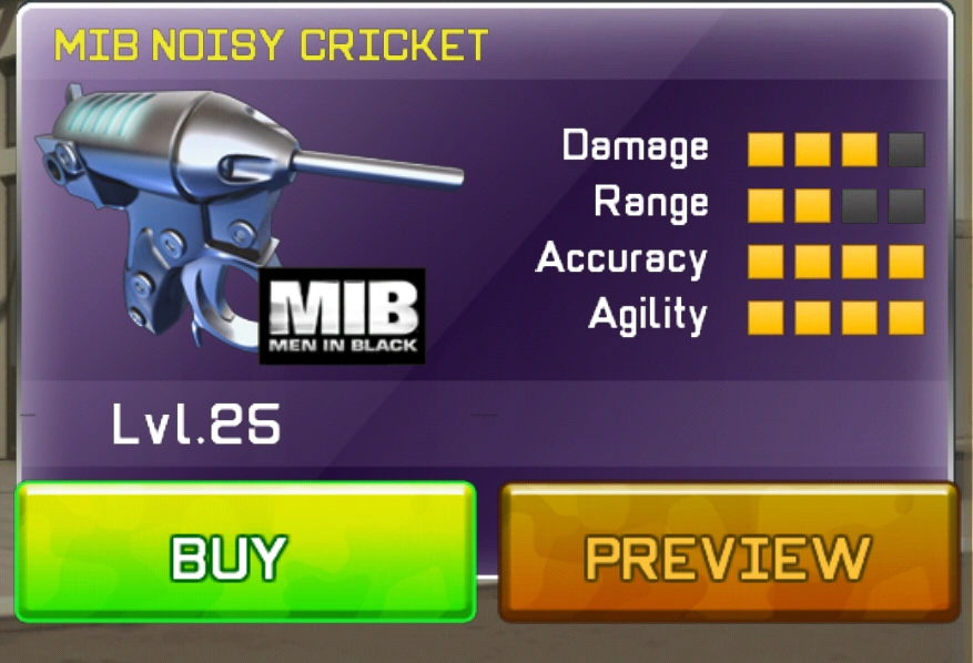 MIB Noisy Cricket (Respawnables) | Gunfaceoff Wiki | Fandom