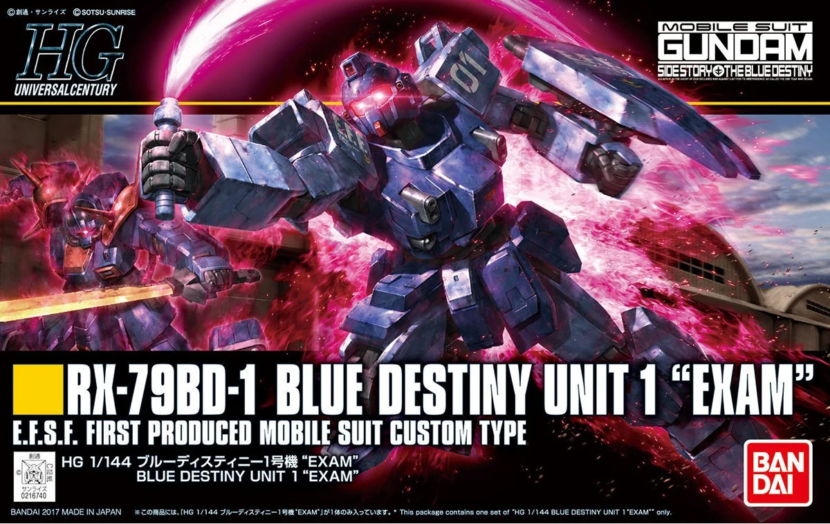 HGUC RX-79BD-1 Blue Destiny Unit 1 (2017) | Gunpla Wiki | Fandom