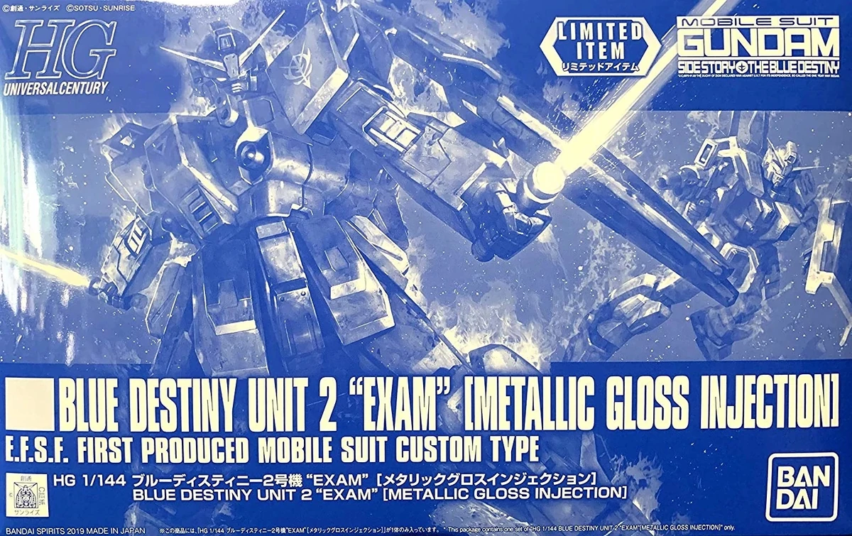 HGUC RX-79BD-2 Blue Destiny Unit 2 "EXAM" [Metallic Gloss Injection ...