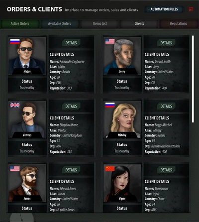 Orders Menu | GunsmithGame Wiki | Fandom