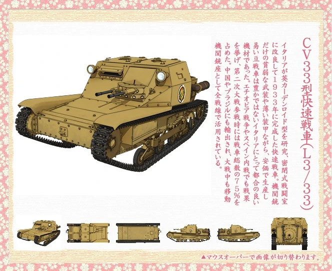 Carro Veloce CV.33/Gallery | Girls und Panzer Wiki | Fandom