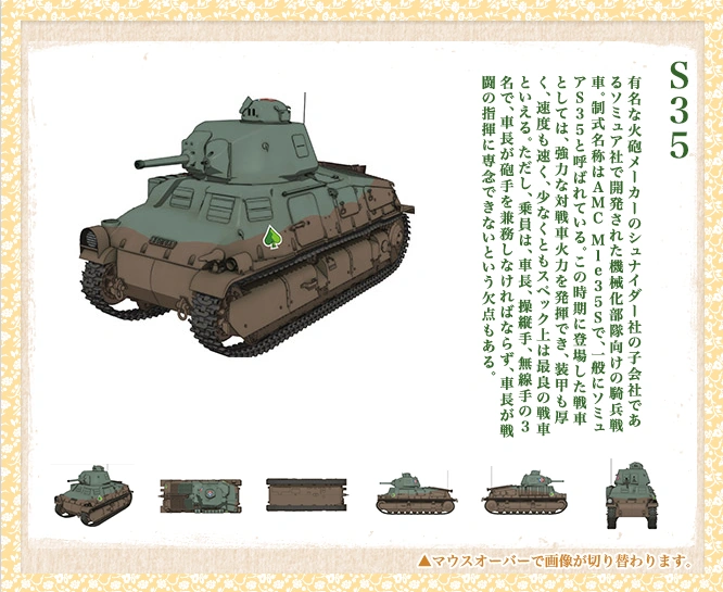 SOMUA S35/Gallery | Girls und Panzer Wiki | Fandom