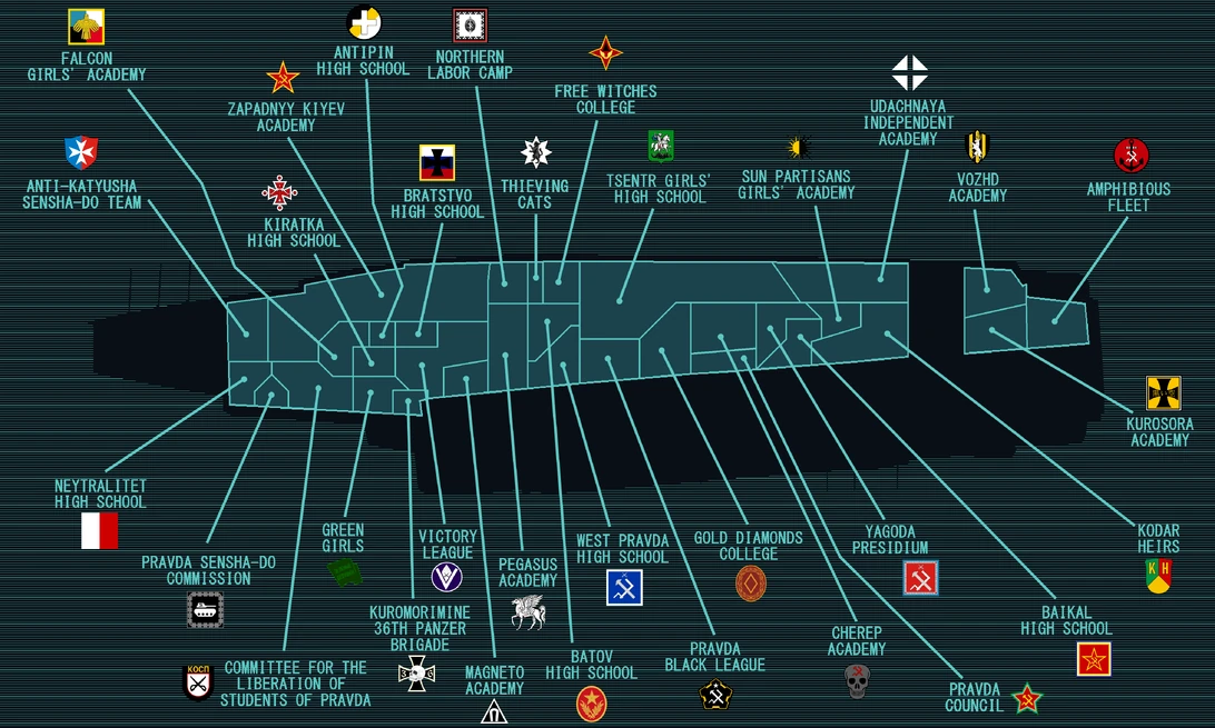 User blog:Hot Flags/GuP/TNO - Pravda Warlord Schools | Girls und Panzer Wiki | Fandom