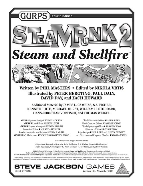 Steampunk 2: Steam and Shellfire | GURPS Wiki | Fandom