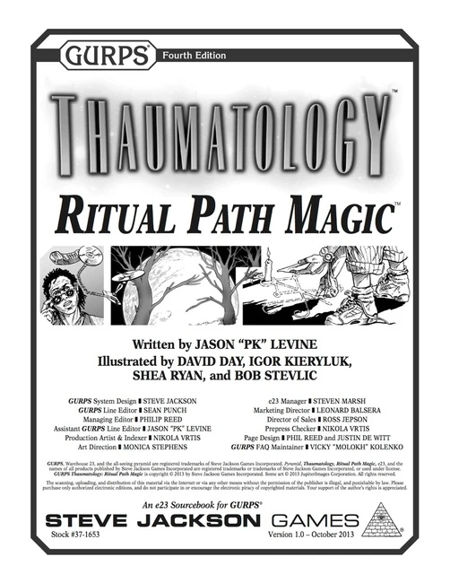 Thaumatology: Ritual Path Magic | GURPS Wiki | Fandom