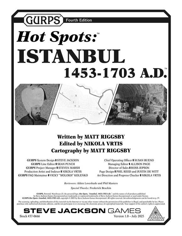 Hot Spots: Istanbul, 1453-1703 A.D. | GURPS Wiki | Fandom