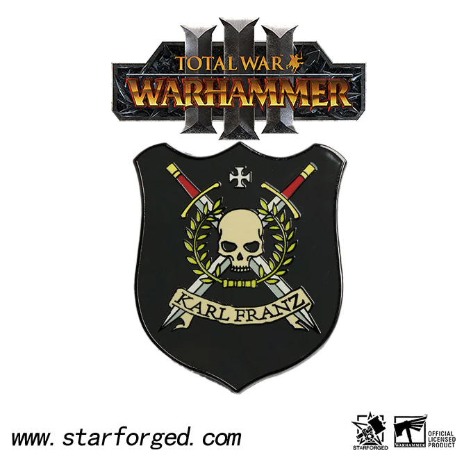 Total War III Warhammer Heraldry of Karl Franz Pin Badge Imperial ...