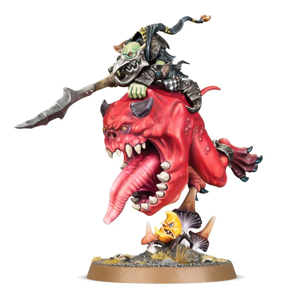 Loonboss on Giant Cave Squig (miniature) | Games Workshop Wiki | Fandom