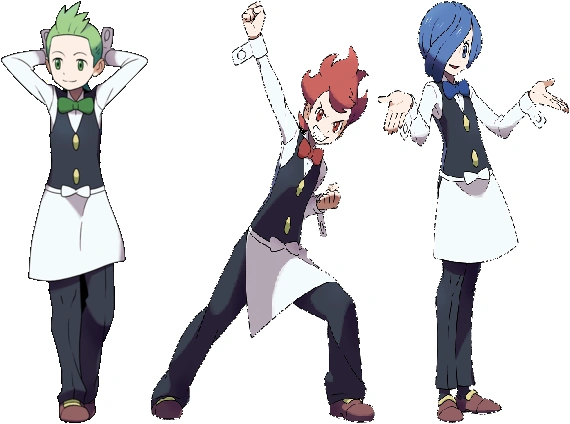 Gym Leaders Cilan, Chili, and Cress | Gym Leaders Galore Wiki | Fandom