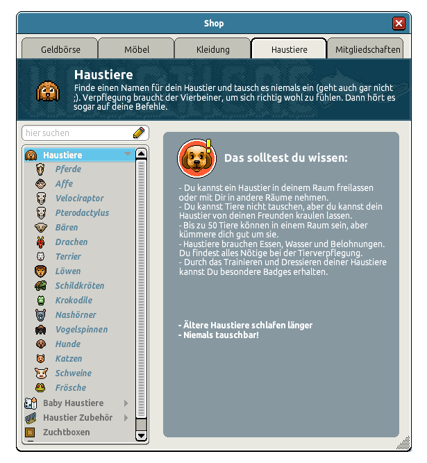 Haustiere | Habbo Wiki | Fandom