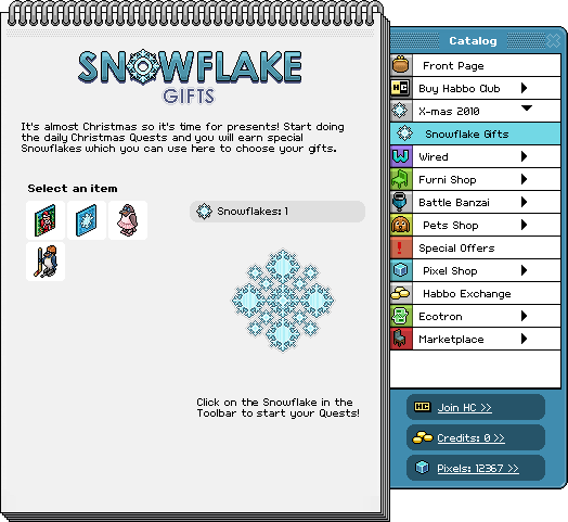 Snowflake Gifts | Habbo Wiki | Fandom