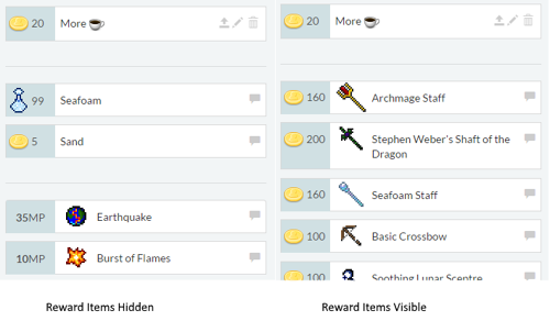 Hide Reward Items | Habitica Wiki | Fandom