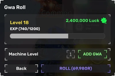 Gwa Machine | Hade's RNG Wiki | Fandom