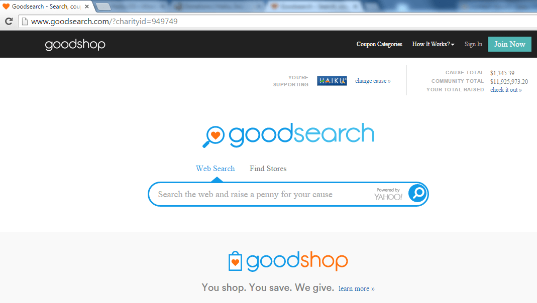 Финансовая поддержка Haiku через GoodSearch | HaikuOS - Русскоязычная ...