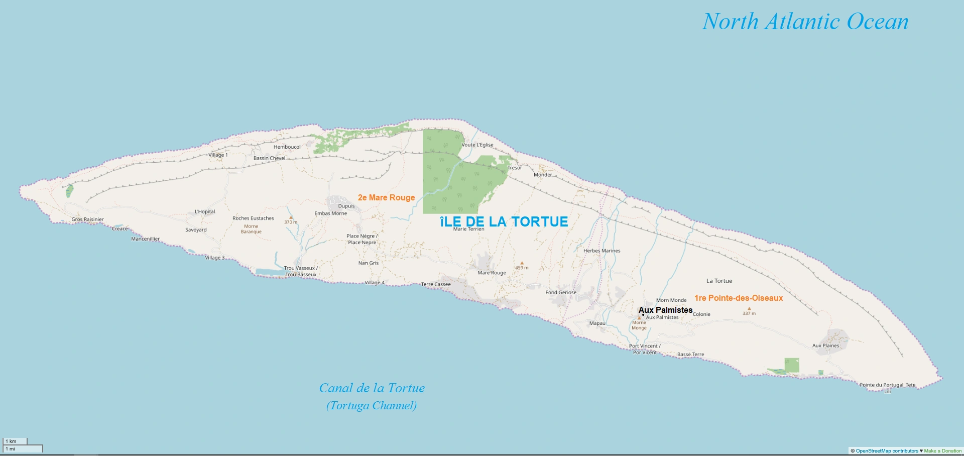 Tortuga Island Map