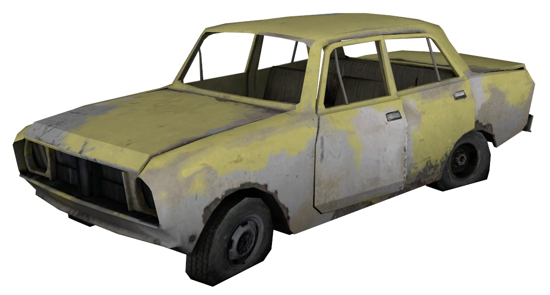 White & Yellow Moskvitch 2140 Wreck | Half-Life Wiki | Fandom