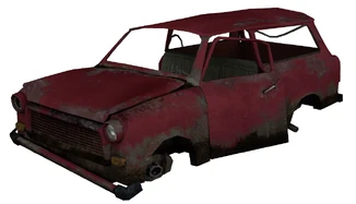 Red Trabant 601 Car Wreck (Heavily Damaged) | Half-Life Wiki | Fandom