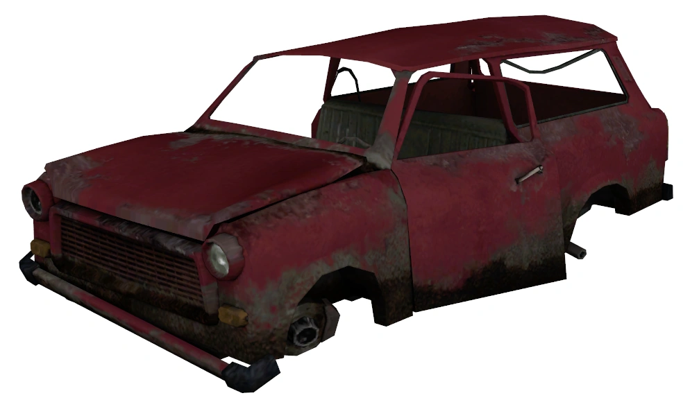 Red Trabant 601 Car Wreck (Heavily Damaged) | Half-Life Wiki | Fandom
