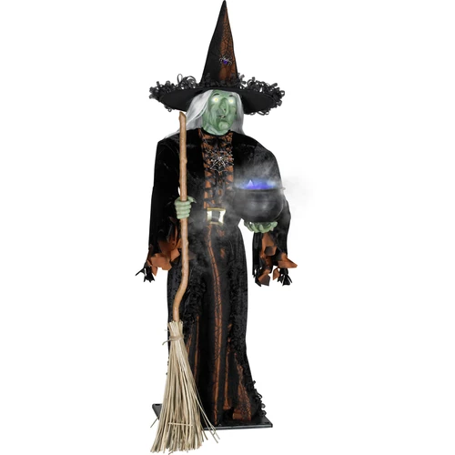 Life Size Witch holding Cauldron | Halloween Decorations Wiki | Fandom