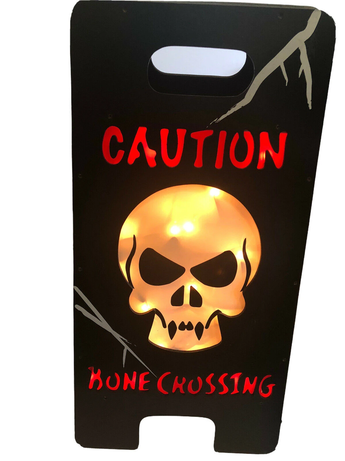 Bone Crossing Caution Sign | Halloween Decorations Wiki | Fandom