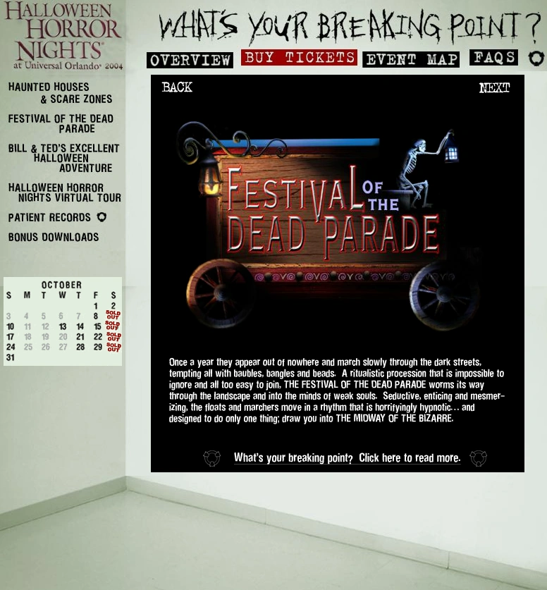 Festival of the Dead Parade (2004) | Halloween Horror Nights Wiki | Fandom