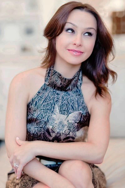 Danielle Harris Blue Photo Shoot